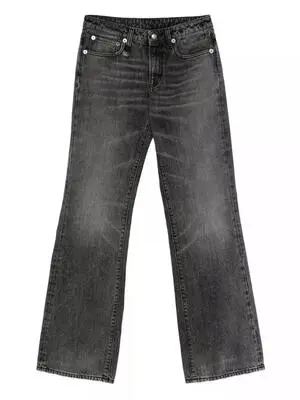 R13 Effie Faded-effect Jeans - Grey