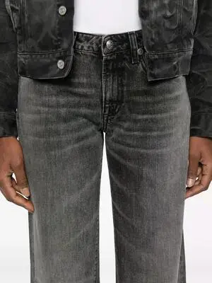 R13 Effie Faded-effect Jeans - Grey