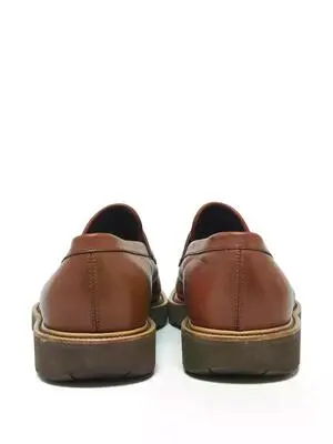 FERRAGAMO Leather Penny Loafers