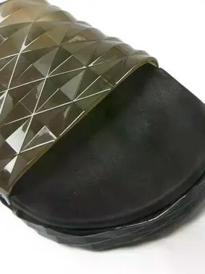 JIMMY CHOO Diamond-pattern Slides