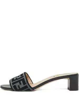 Fendi Mid Heel Sandals For Women
