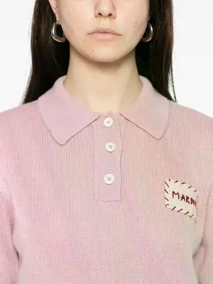 Marni Logo-patch Polo Top
