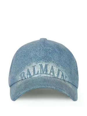 Balmain Logo-print Denim Cap
