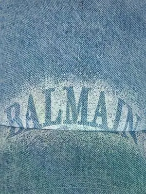 Balmain Logo-print Denim Cap