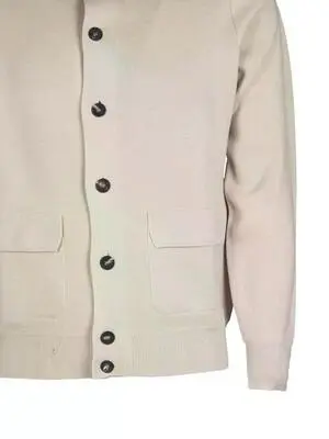 FILIPPO DE LAURENTIIS Buttoned Cardigan With Pockets - Neutrals