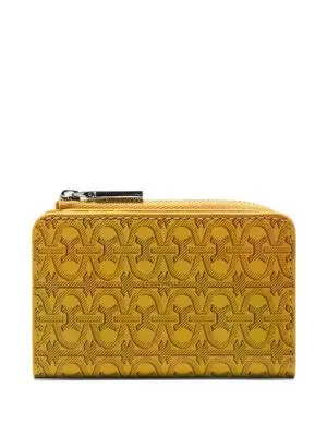 COCCINELLE Monogram-pattern Wallet - Yellow