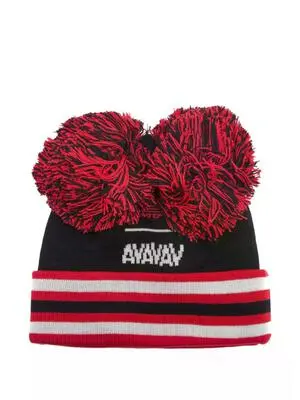 Adidas Pompom Striped Beanie - Black