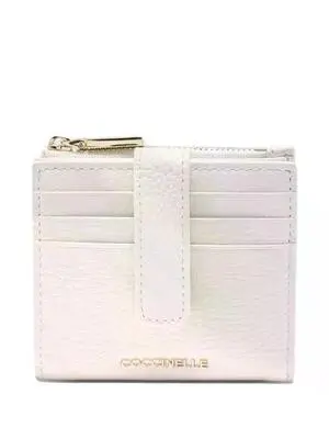 COCCINELLE Metallic Logo Wallet - White