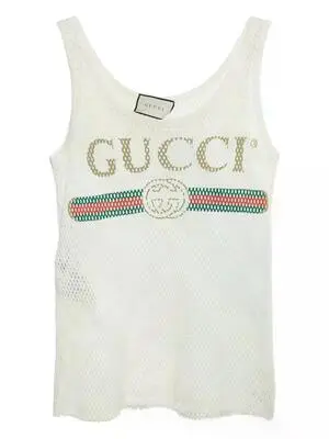 Gucci Logo Print Tank Top