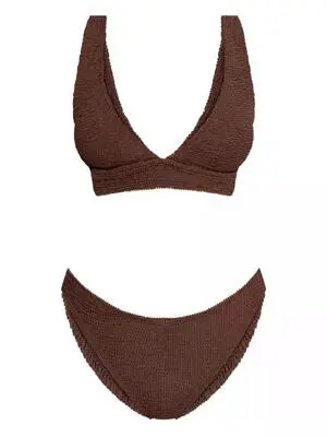 Hunza G Crinkle Bikini - Brown