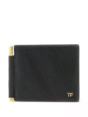 TOM FORD Money Clip Logo Wallet - Black