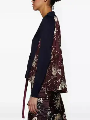 Sacai Paneled Cardigan - Blue