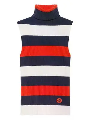 GUCCI Striped Roll-Neck Top