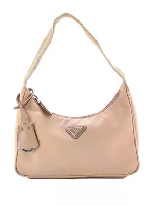 Prada Re-edition 2000 Tessuto Mini Hobo Bag - Neutrals