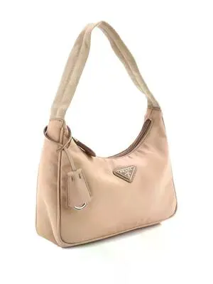 Prada Re-edition 2000 Tessuto Mini Hobo Bag - Neutrals