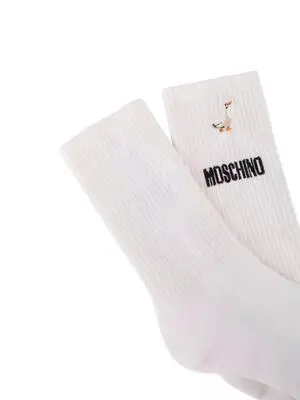 Moschino Embroidered Socks