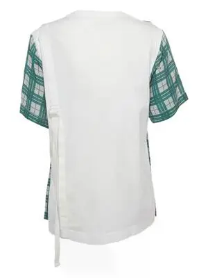 JOSEPH Check-patterned T-shirt With Belt