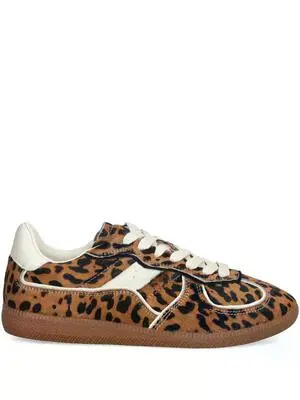 NOKWOL August Leopard Lace-up Trainers