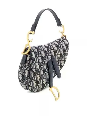 Dior Saddle Handbag Oblique Canvas Mini