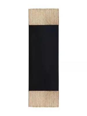 TALLER MARMO Zizi Sole Fringed Scarf - Black