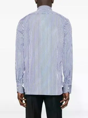 TOM FORD Striped-pattern Button-fastening Shirt - Blue