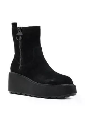 CAFÈNOIR Platform Zip-fastening Ankle Boots