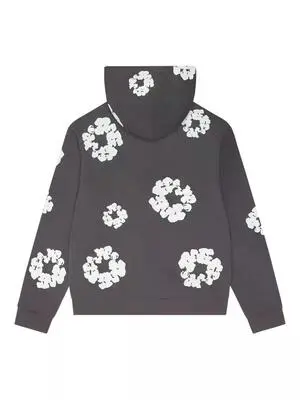 DENIM TEARS Wreath Cotton Hoodie - Grey