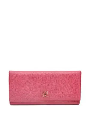 Carolina Herrera Tri-fold Leather Wallet - Pink