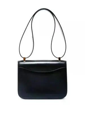 Hermès 1995 24 Constance Leather Shoulder Bag - Black