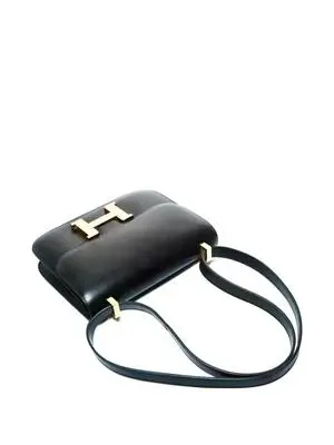 Hermès 1995 24 Constance Leather Shoulder Bag - Black