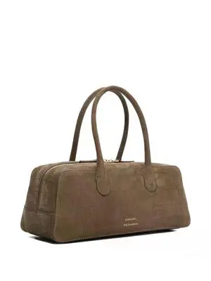 Loulou De Saison Crocodile-effect Rectangular Shoulder Bag - Brown