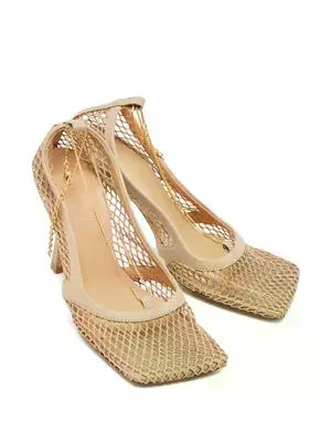 Bottega Veneta Square-toe Pumps With Chain Detail