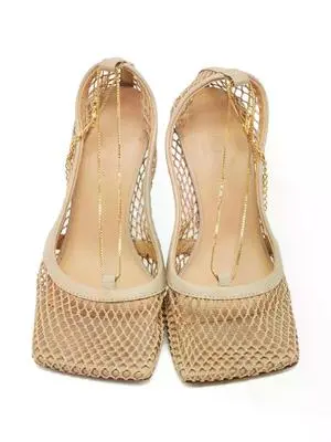 Bottega Veneta Square-toe Pumps With Chain Detail