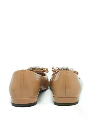 Miu Miu Crystal-embellished Ballet Flats