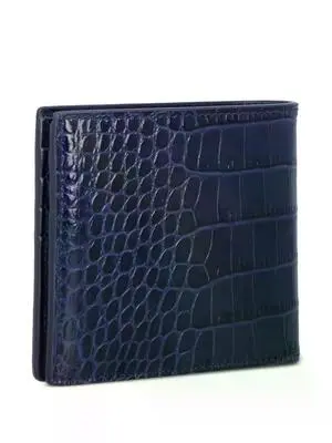 TOM FORD Crocodile-effect Bifold Wallet