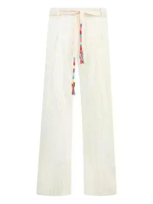 Mira Mikati Cord Belt Wide-leg Trousers