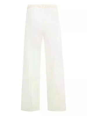 Mira Mikati Cord Belt Wide-leg Trousers