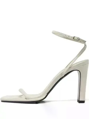 THE ROW Kate Leather Sandals - White