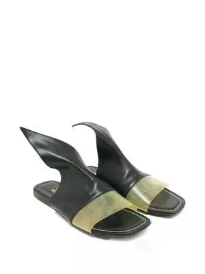 Balenciaga Leather Slide Sandals