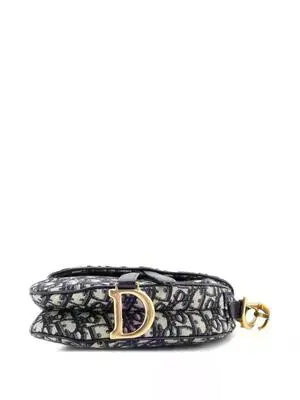Dior Saddle Handbag Oblique Canvas Mini Shoulder Bag - Blue