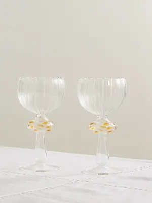 GOHAR WORLD Istanbul Set Of Two Wine Glasses - Multi