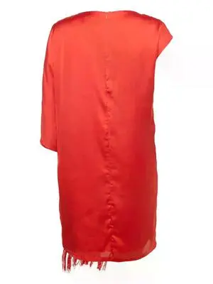 Roberto Cavalli Fringe Satin Mini Dress