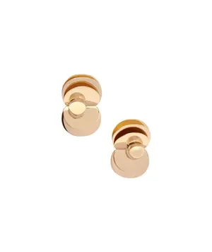 La DoubleJ Aura -plated Clip Earrings - Gold