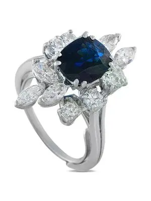LB EXCLUSIVE Sapphire And Diamond Cocktail Ring