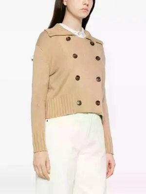 PSOPHIA Buttoned Collared Cardigan