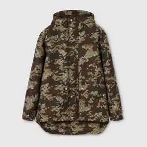 Gucci Gg Marbled Cotton Jacquard Padded Jacket