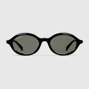 Gucci Black Round Frame Sunglasses