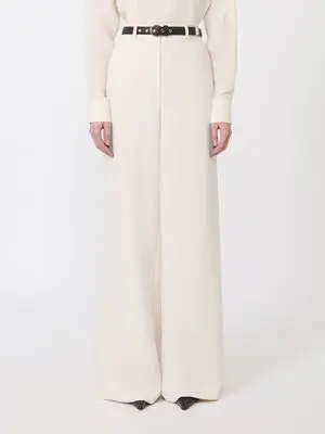 Max Mara Wide Leg Cady Trousers