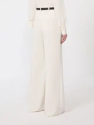 Max Mara Wide Leg Cady Trousers