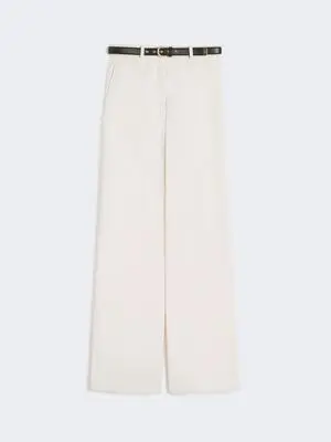 Max Mara Wide Leg Cady Trousers